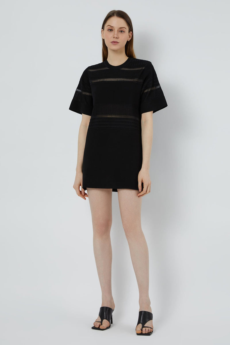 Techno Grid Knit Mini Dress – RVN
